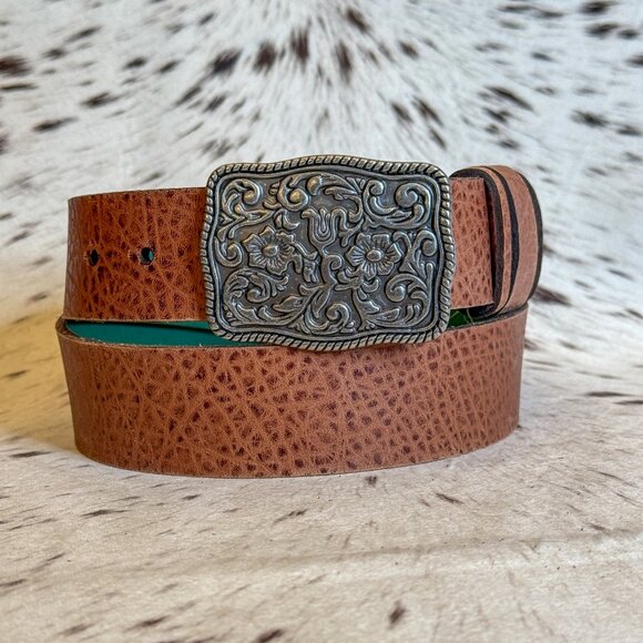 Catchfly | Accessories | New Womens Brown Textured 0 Leather Western ...